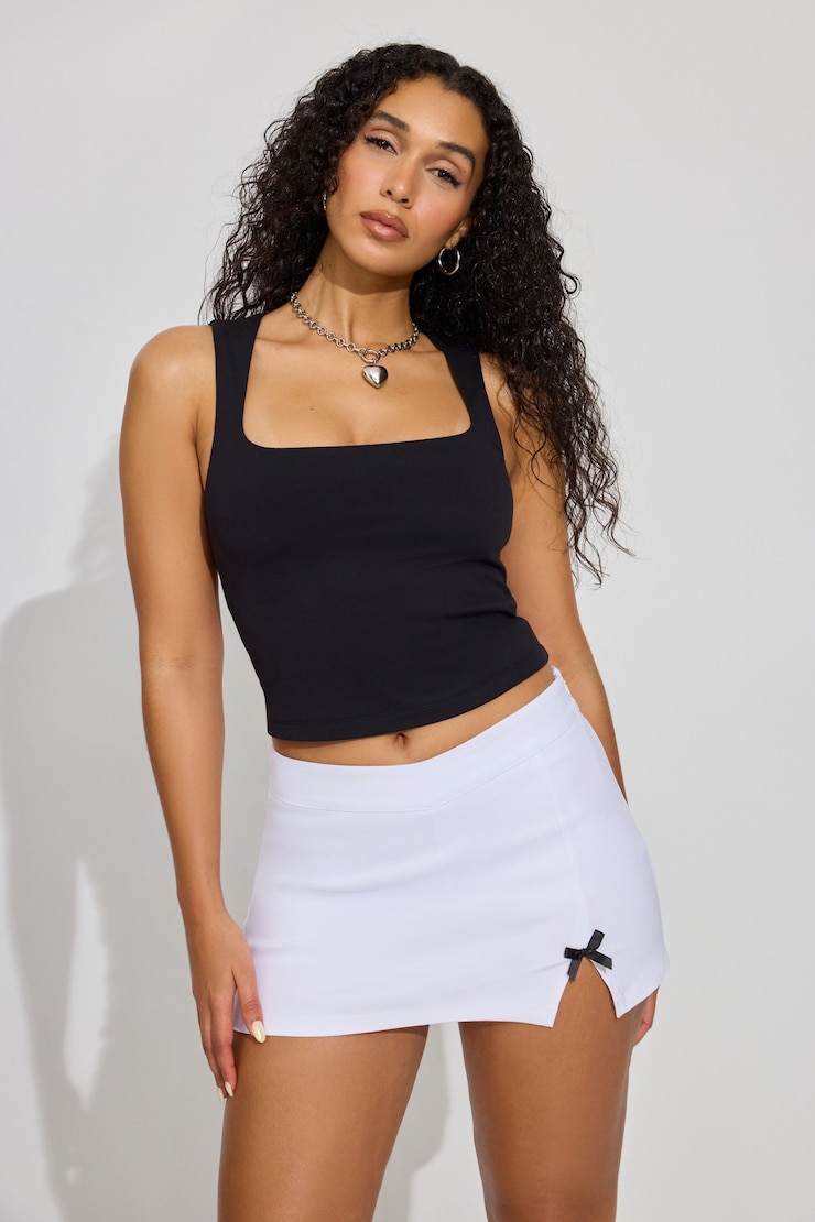 That's Hot Bow Skort White | Garage