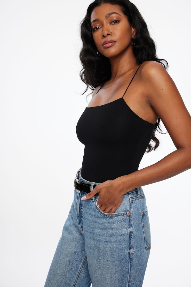 Ada Bungee Jersey Cami Black | Dynamite